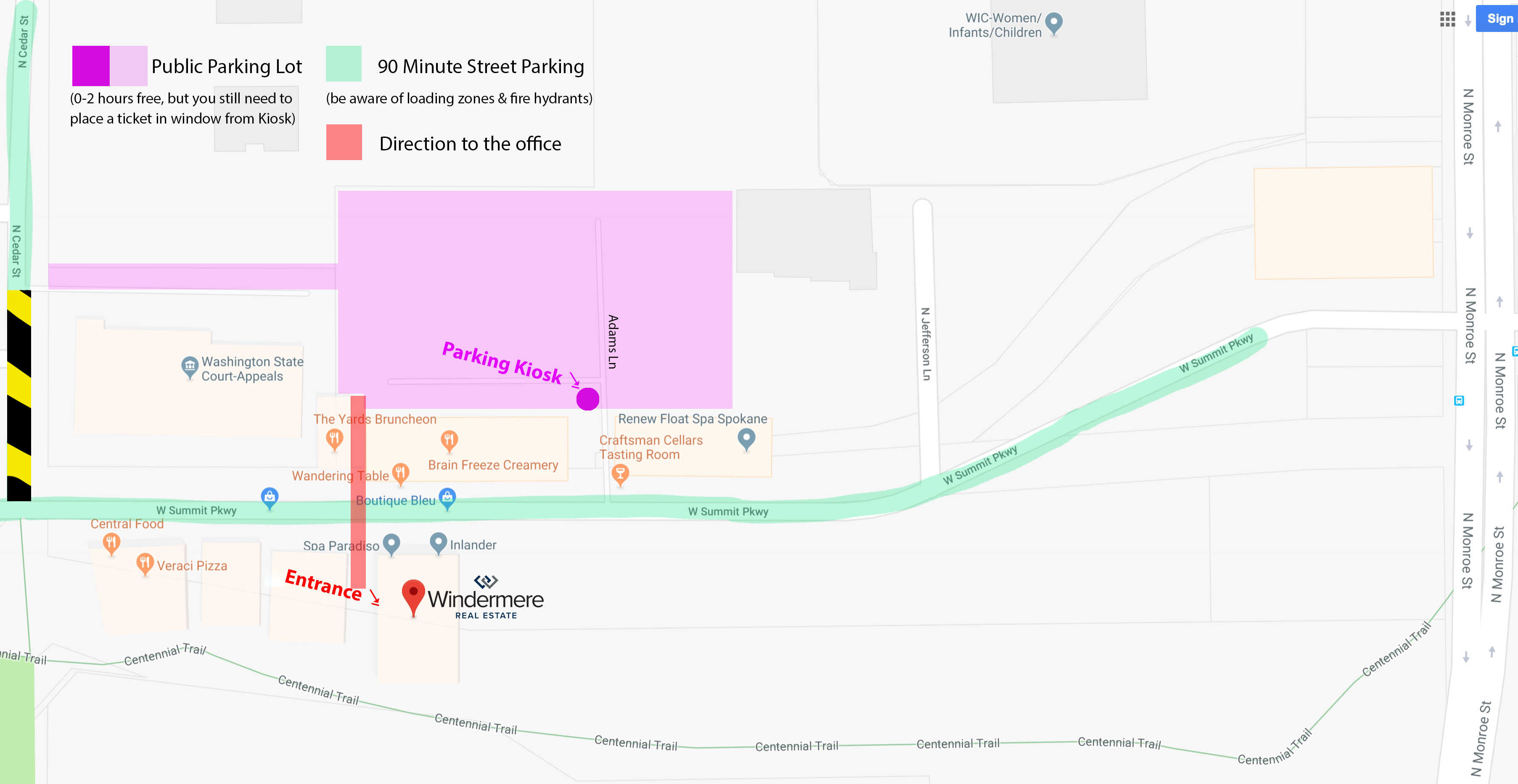 Directions/Parking - Windermere City Group
